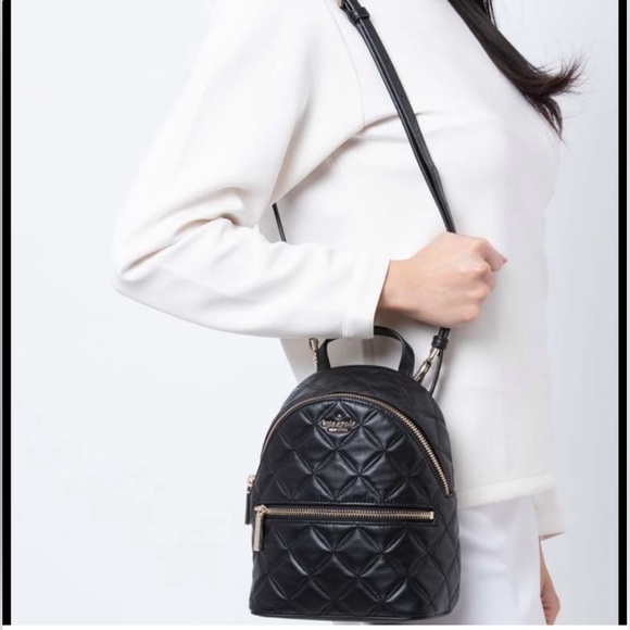 kate spade | Bags | Kate Spade Mini Convertible Natalia Backpack Black ...